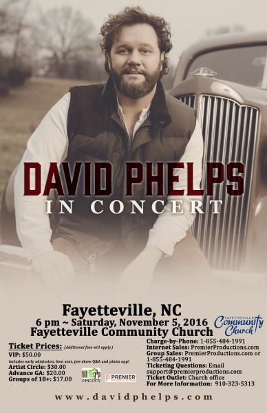 David Phelps in Concert - Fayetteville, NC 2016